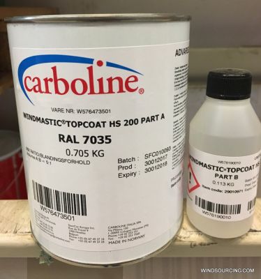 Windmastic Topcoat for wind turbines and wind turbine rotor blades